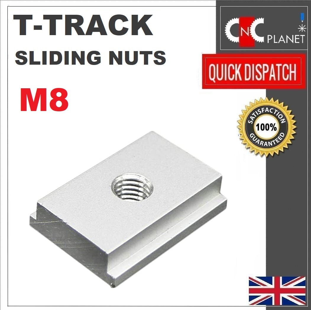 M8 T nut track Slider Sliding Nut For Woodworking Tool Jigs Screw Slot ...