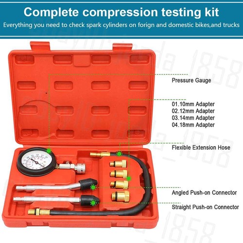 Petrol Engine Compression Tester Kit Tool Set For Automotives ...