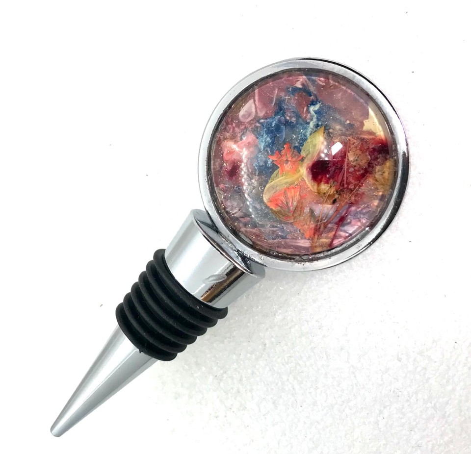 Handmade Hand painted Wine bottle stoppers unique gift ideas wearable ...