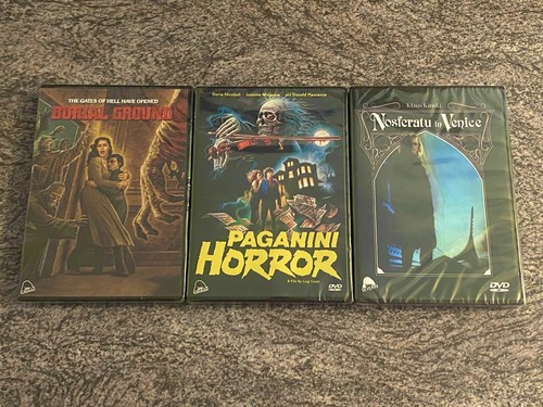 3 NEW ‘80s Severin DVD Lot! Burial Ground, Paganini Horror, Nosferatu ...