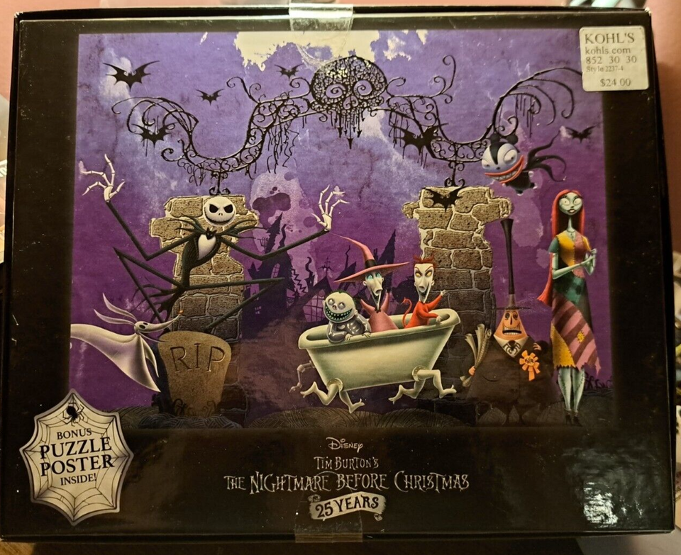 Disney Tim Burton's The Nightmare Before Christmas 25 Years 300 Piece ...