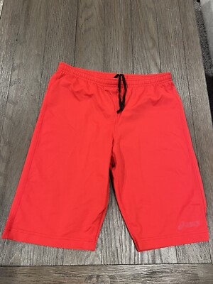 Mens Jock asics Spandex Half Tights Compression Shorts Red Large | eBay