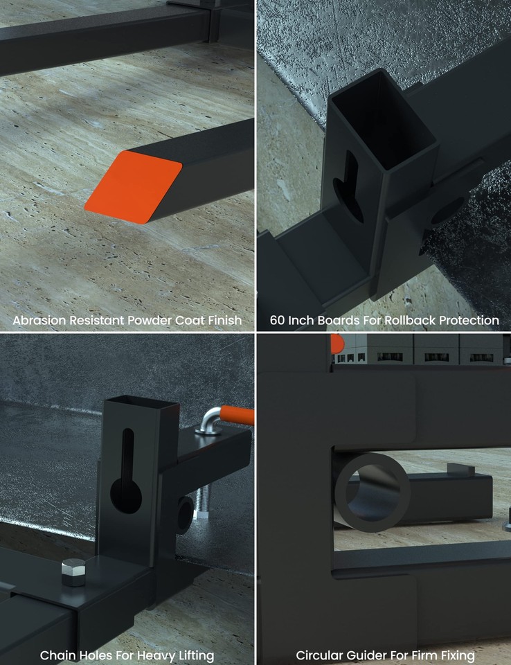 Heavy Duty Pallet Forks 45"/60", Tractor Bucket Forks Quick Attach 2000 ...