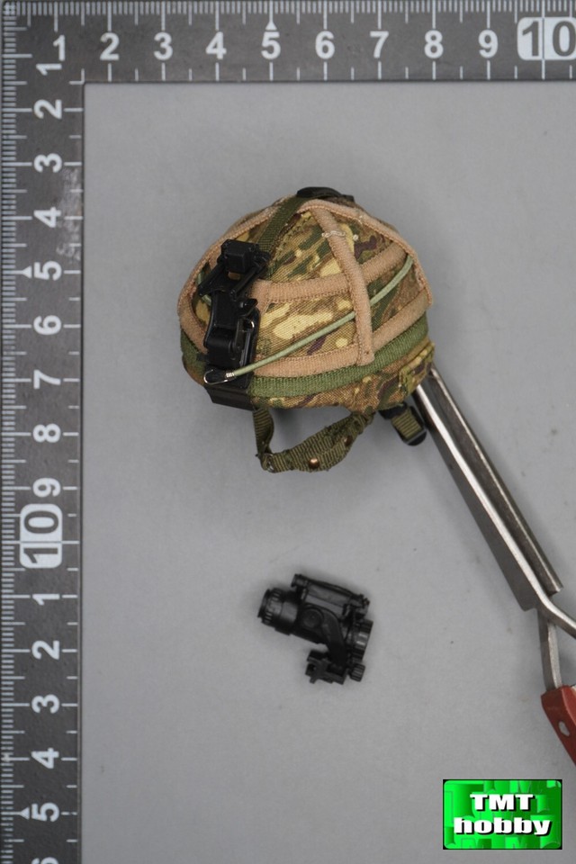 1:6 Scale DAM British Army 78033 - MK7 HELMET w/ COVER & NVG (DEFECT ...