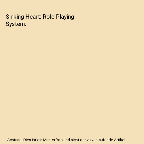 Sinking Heart: Role Playing System, David J. Hamilton | eBay