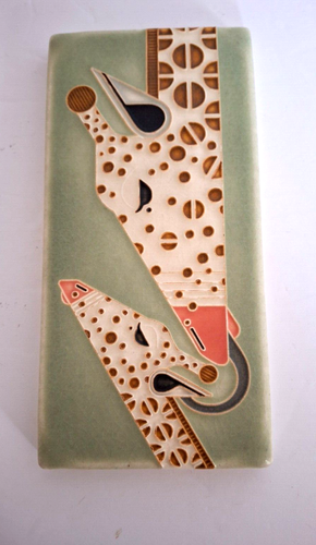 Motawi Tileworks Charley Harper - Giraffe & A Half Tile - Excellent | eBay