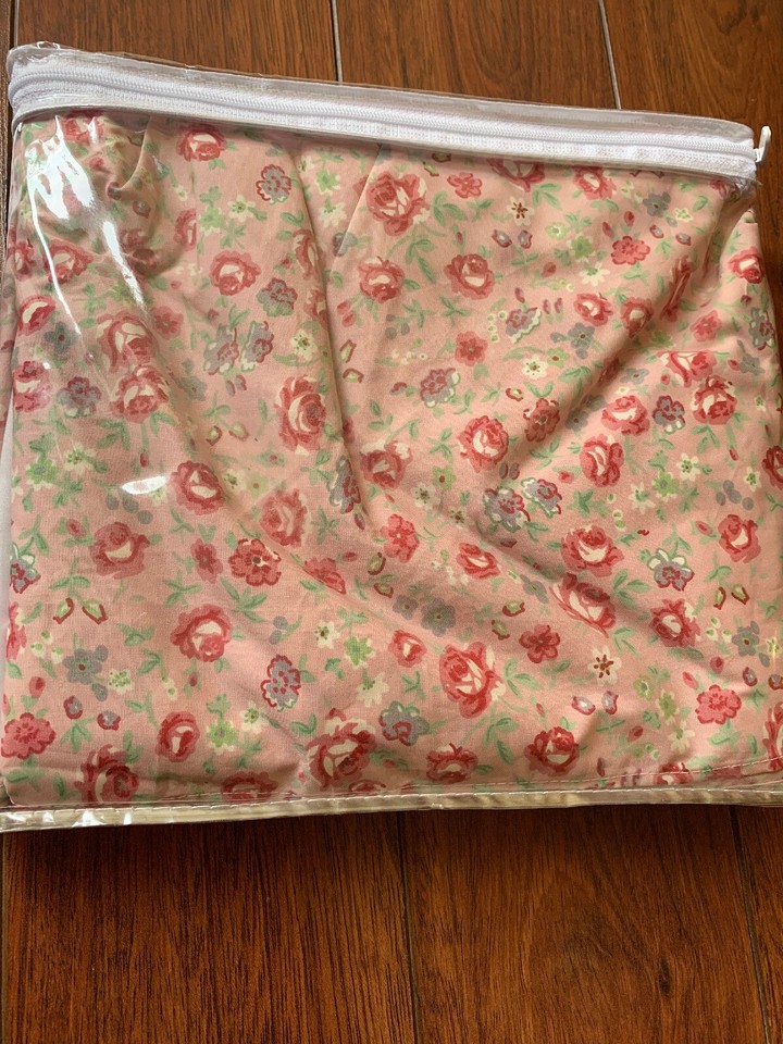 Waverly Baby Nursey Crib Skirt Dust Ruffle Mauve/Pink / Mint Green ...