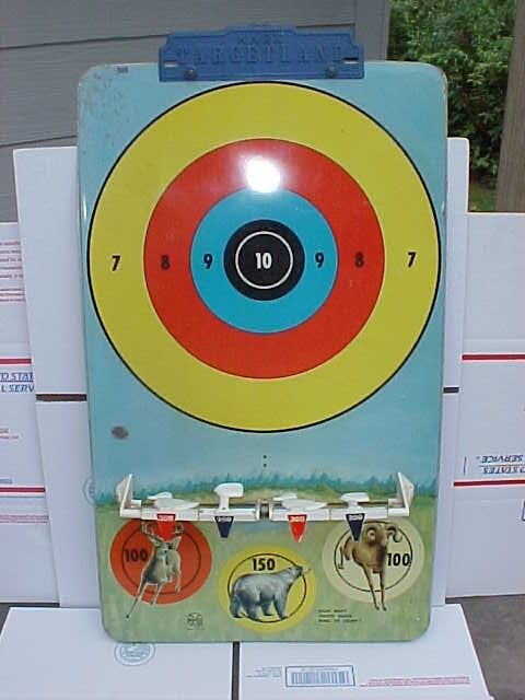 Vintage Marx Tin Dart Target land Game Board, Shooting Gallery Ducks ...