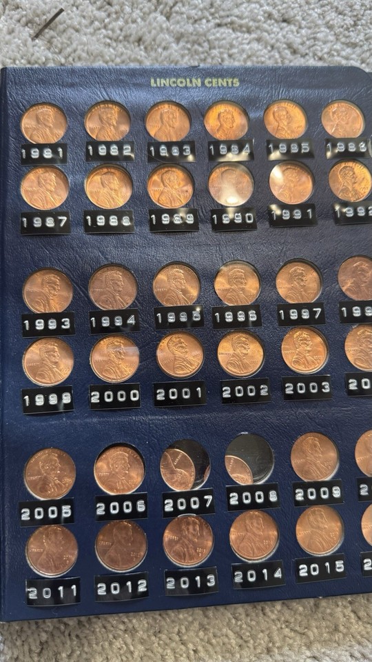 Lincoln Cents Book With Coins 1909 To 2024 | eBay