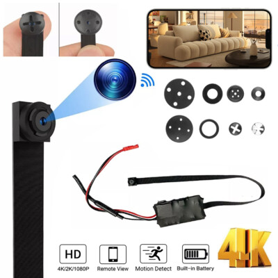 Wireless WiFi IP Camera Mini DIY Pinhole Nanny Cam HD 1080P DVR Motion ...
