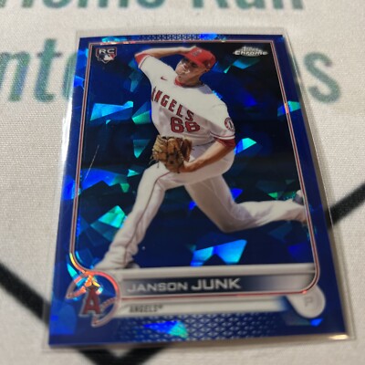Janson Junk 2022 Topps Chrome Sapphire Rookie RC Los Angeles Angels ...