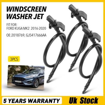 3x GJ5417666AA For 2016-2020 Ford Kuga Mk2 Front WindScreen Washer Jet ...