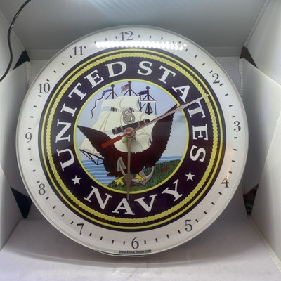 United States Navy Clock EUC | eBay