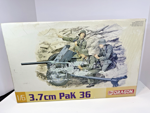 1/6 scale WWII GERMAN 3.7cm PAK 36 ARTILLERY DRAGON MODEL KIT SEALED ...