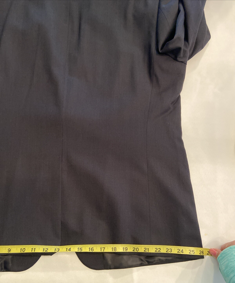 NEW! CHAPS Mens Navy Blazer Sport Coat Casual Jacket Size 48R Wool Suit ...