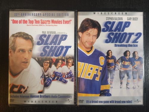 SLAP SHOT +SLAP SHOT 2 DVD LOT OF 2 WIDESCREEN 25th ANNIVERSARY #1 IS ...