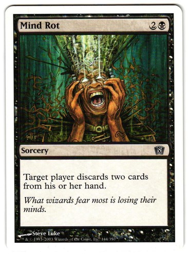 Magic_the_gathering 8th Edition Mind Rot #144 2003,MTG,LP Common | eBay