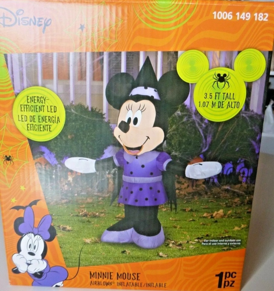 Minnie Mouse Purple Airblown Inflatable 3.5 ft. tall Disney | eBay