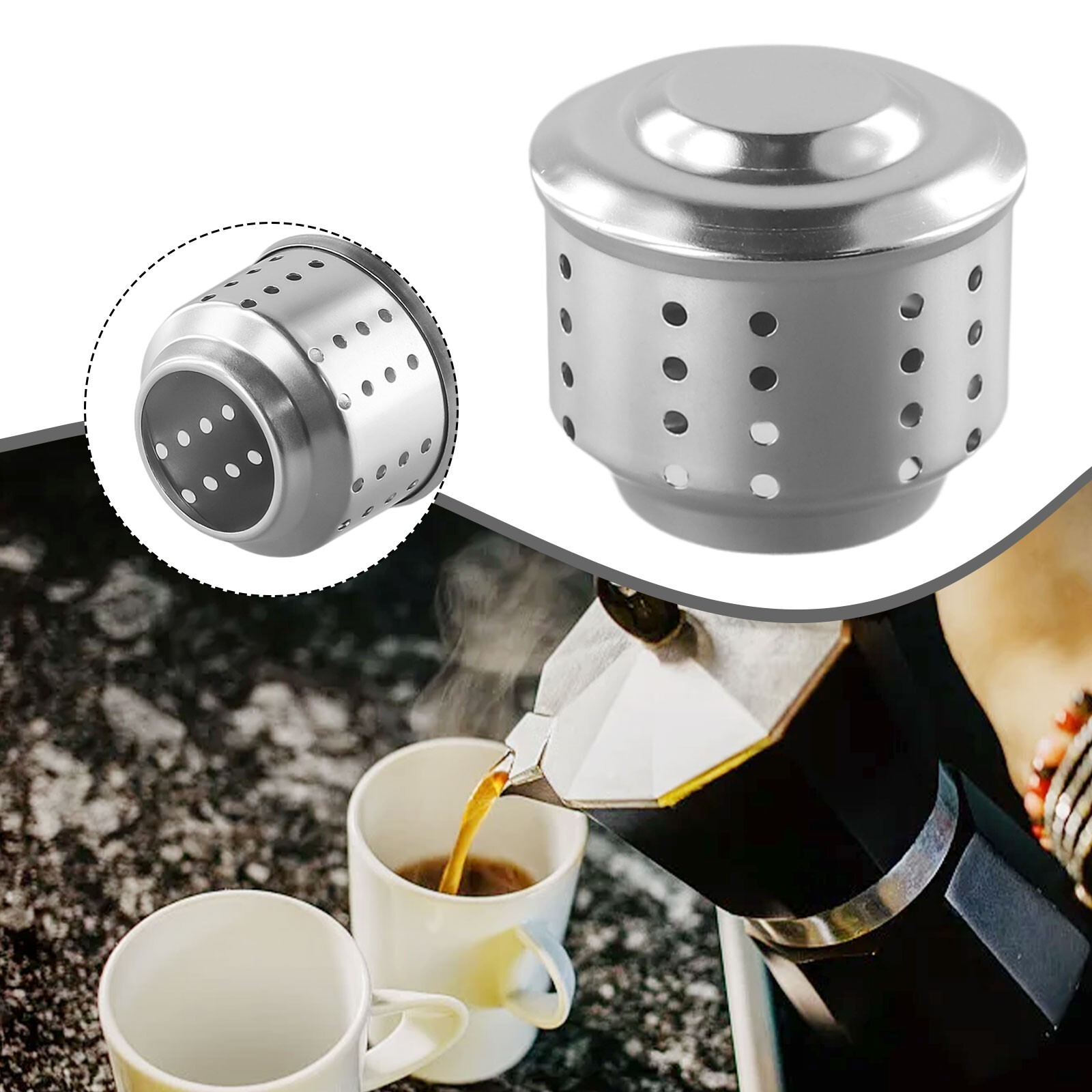 Premium Stainless Steel Anti Splash Valve Coffee Accessory for Moka ...