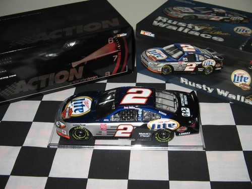 RUSTY WALLACE 1/24 2001 LITE/HARLEY DAVIDSON DIECAST CAR BANK | eBay