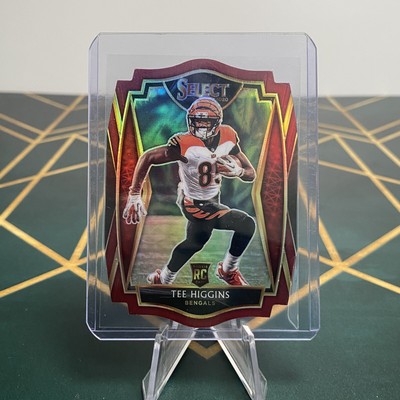 Tee Higgins RC 2020 NFL Select Rookie Premier Level Maroon Red Die Cut ...