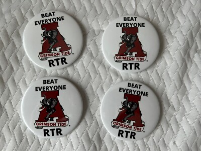 Alabama Crimson Tide Alumni game day button BEAT EVERYONE game day pin ...