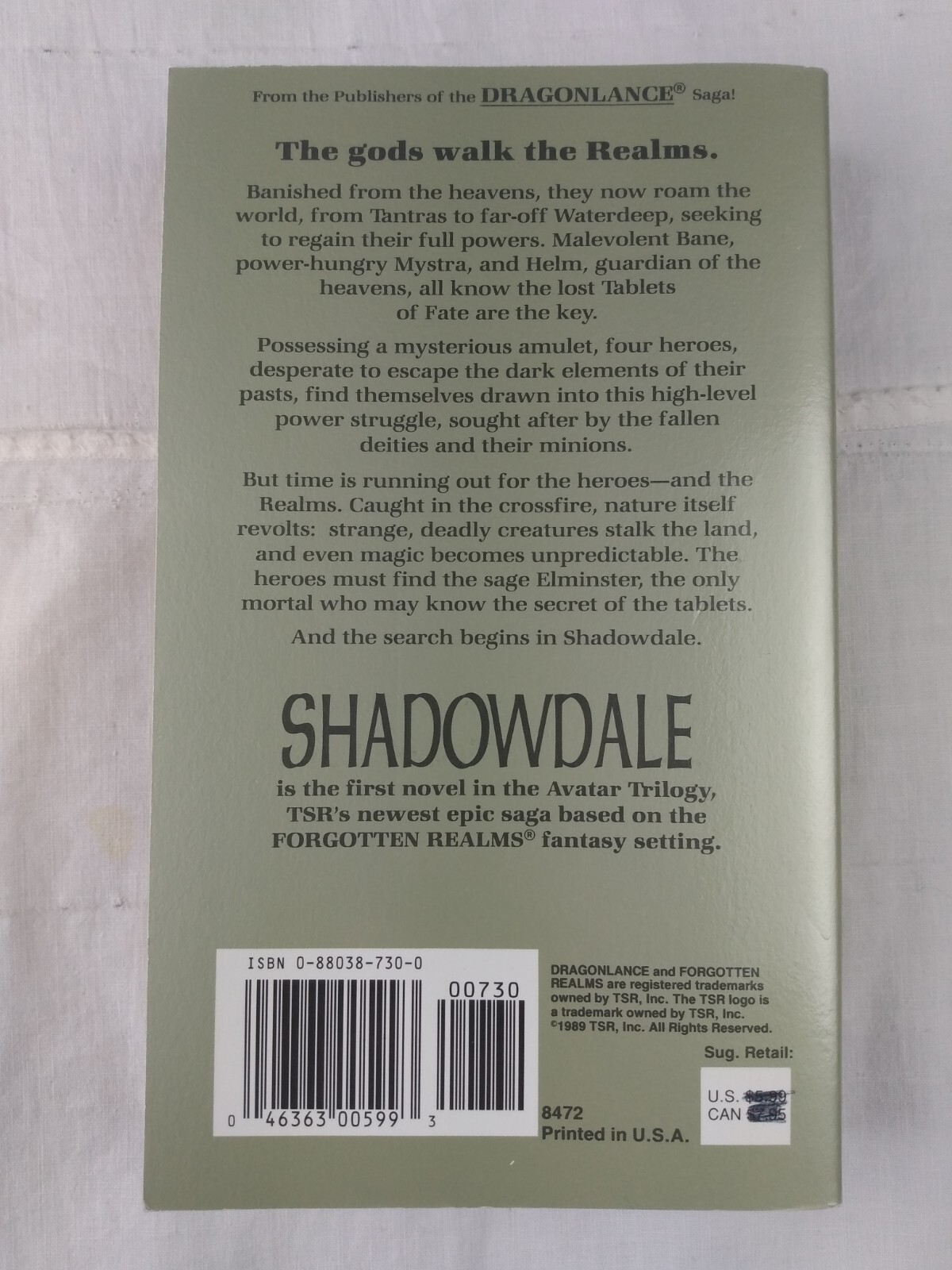 Shadowdale by Richard Awlinson and Scott Ciencin (1989, Mass Market ...