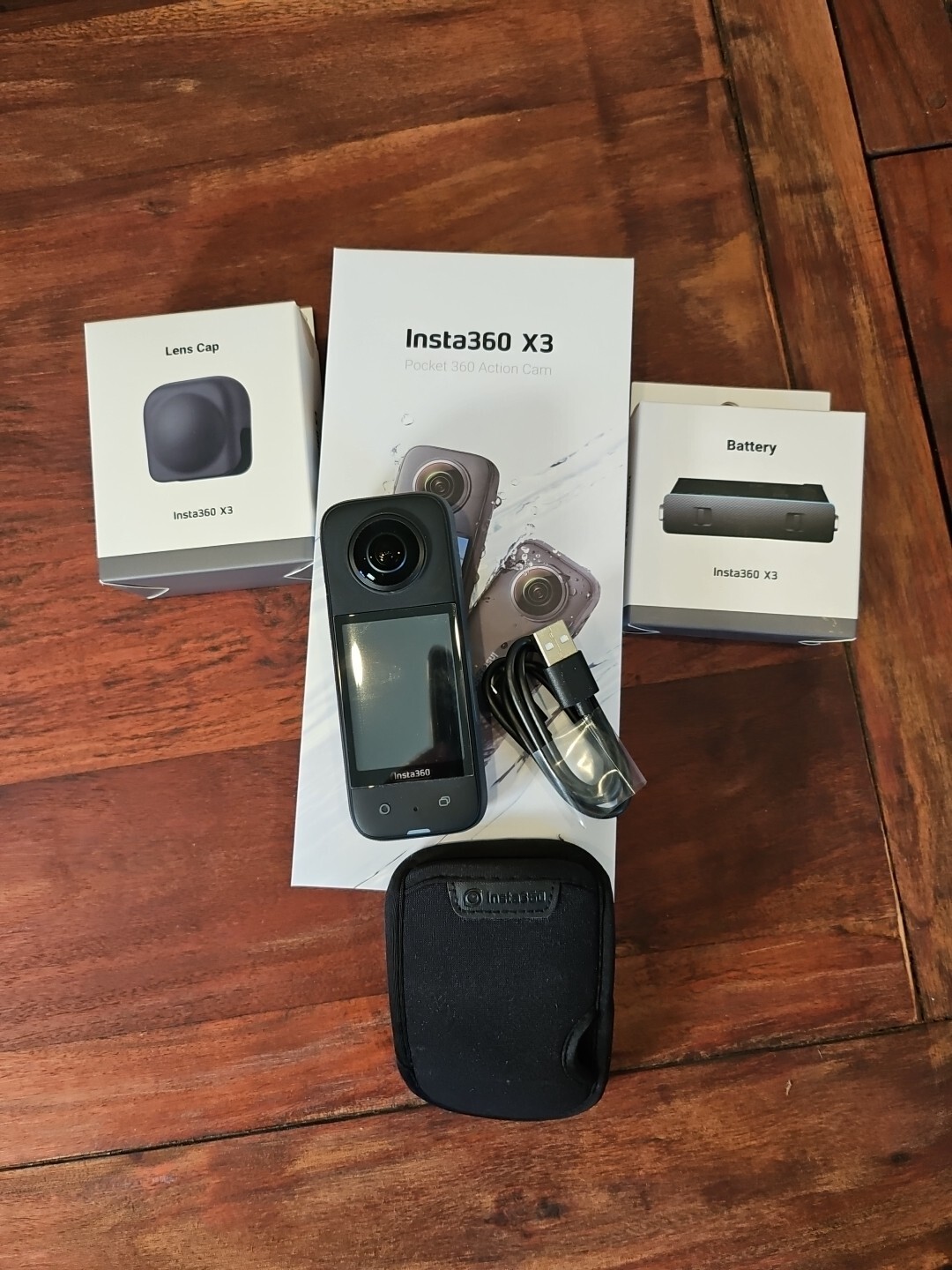 Insta360 X3 Action Camera With 2 Batteries, Case & Lens Cap - Used ...
