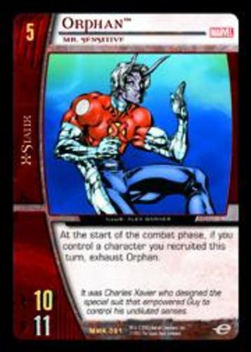 VS System: Orphan, Mr. Sensitive - Foil [Played] Marvel Knights TCG CCG ...