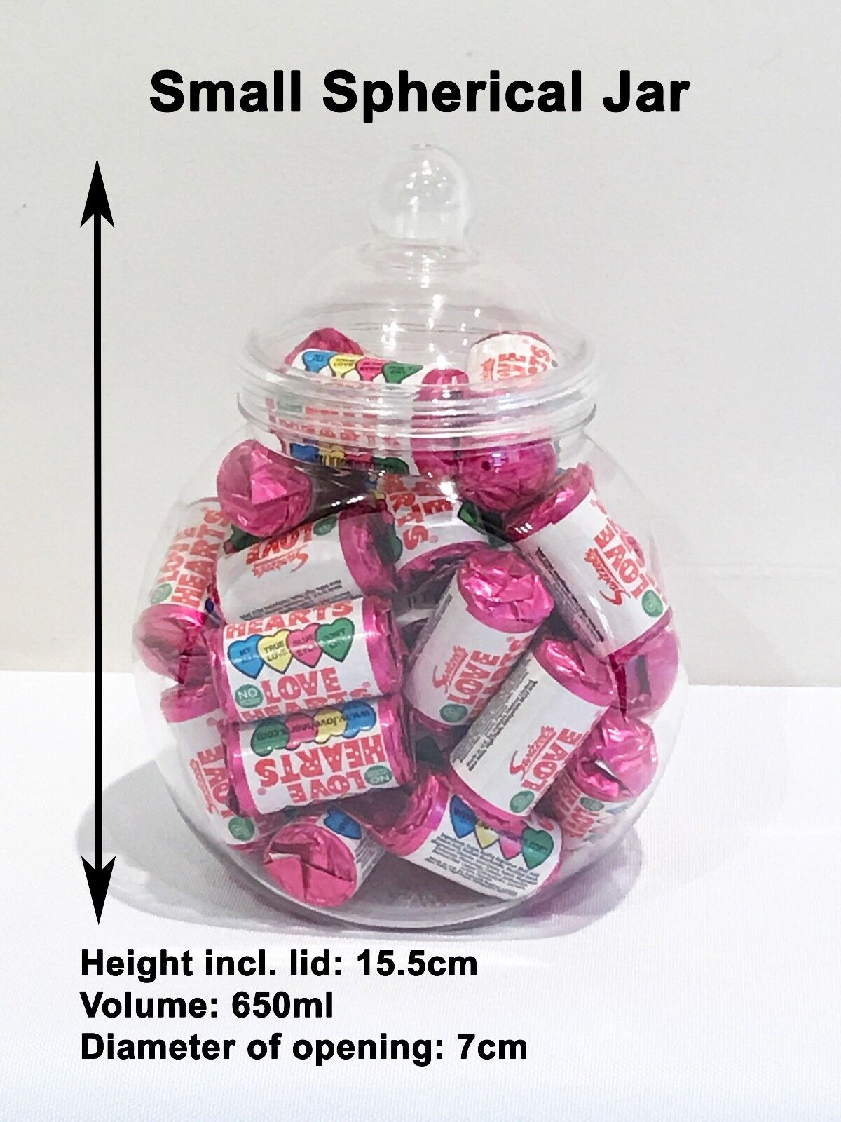 10 Plastic Sweet Jars Assorted, 100 bags Scoop Tong Candy Buffet ...