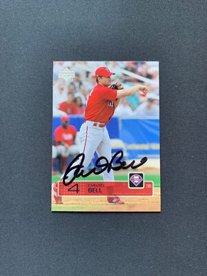 David Bell Signed 2003 Upper Deck #474 Card Philadelphia Phillies ...