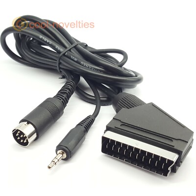 SNK NEO GEO AES RGB SCART VIDEO CABLE / LEAD WITH STEREO AUDIO SOUND ...