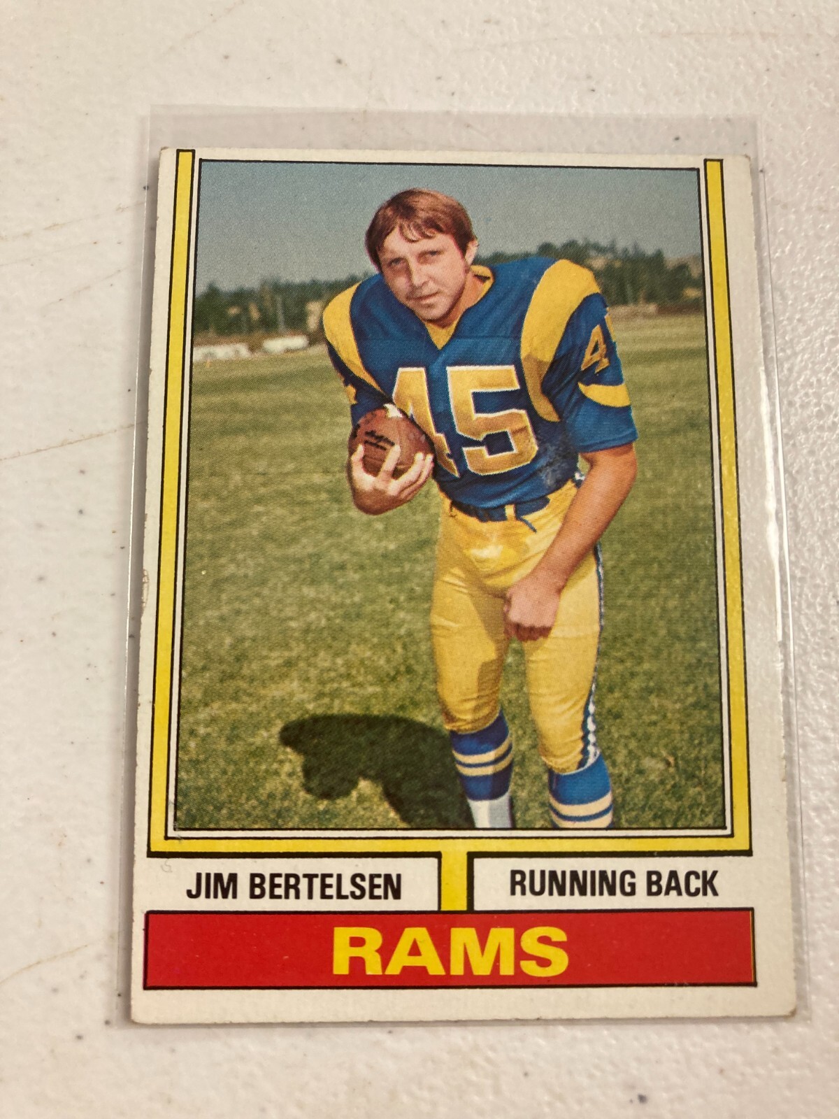 1974 Topps Football #231 jim bertelsen rams | eBay