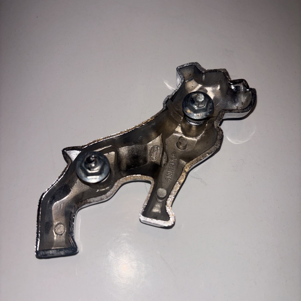 Mack Truck Bulldog Hood/Mirror Emblem Left Facing Metal Chrome 4MR2158 ...
