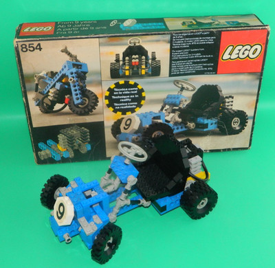 Lego 854 Vintage Technic 854 Go Kart complete boxed instructions spares ...