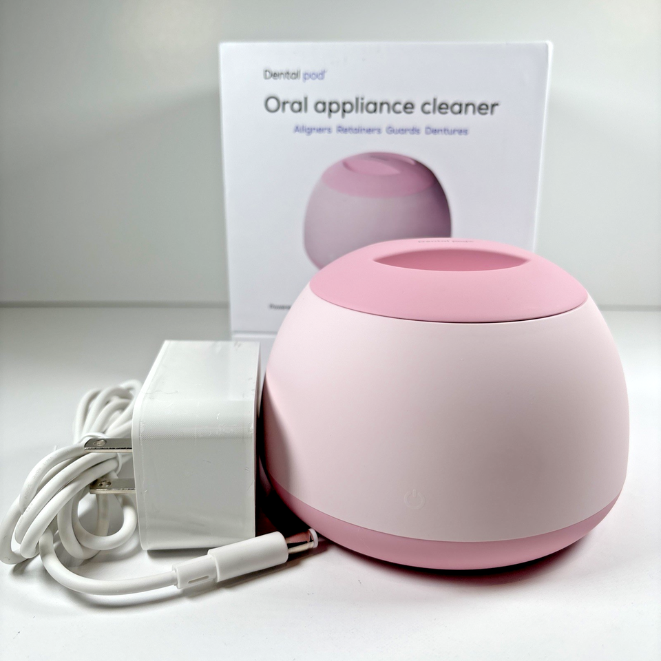 Zima Dental Pod Pink Ultrasonic Cleaner for Aligners Retainers Guards ...