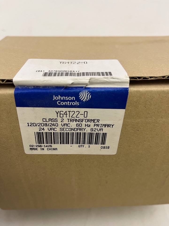 Johnson Controls Y64T22-0 Transformer | eBay