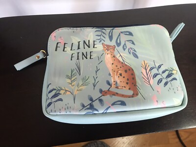 Paper Destiny Feline Fine cosmetic bag, small purse with zipper | eBay