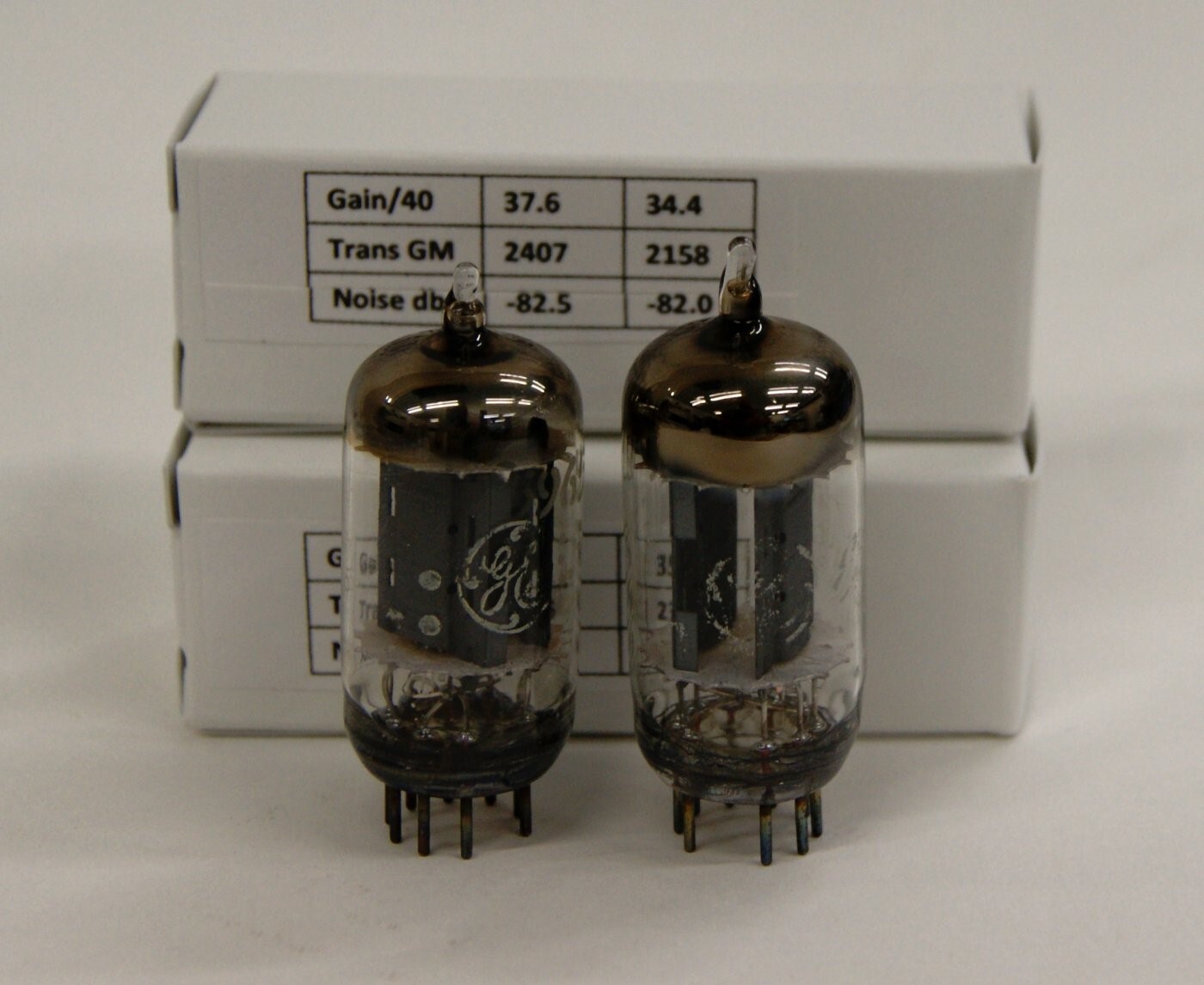 GE 5965 / 12AT7 MATCHED PAIR TUBES/1960's, MaxiPreamp II Tested, SM1365 ...