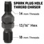 Powerbuilt 14MM and 18MM Spark Plug Hole Rethreader - 648422 ...