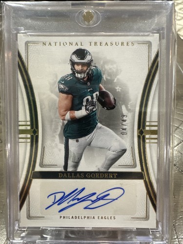 2023 National Treasures Dallas Goedert Gold Autograph Auto #46/49 ...