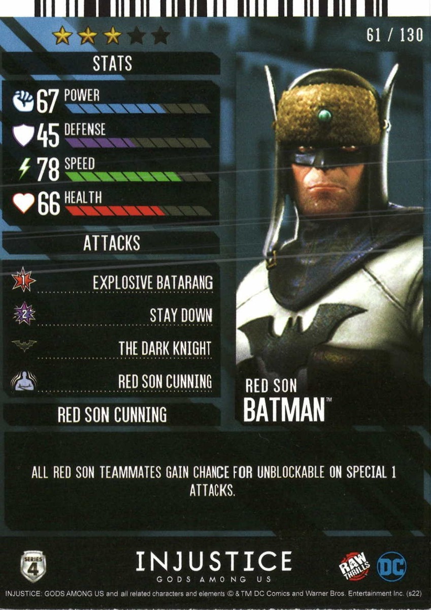 Red Son Green Lantern Injustice Stats