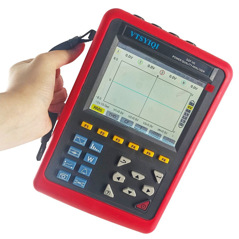 Three Phase Power Measurement Logger Power Quality Analyzers 5.6 Inch ...