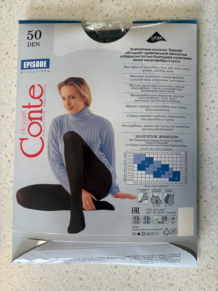 Conte Tights Episode 50 den - Thick Warm Durable Microfibre Women ...