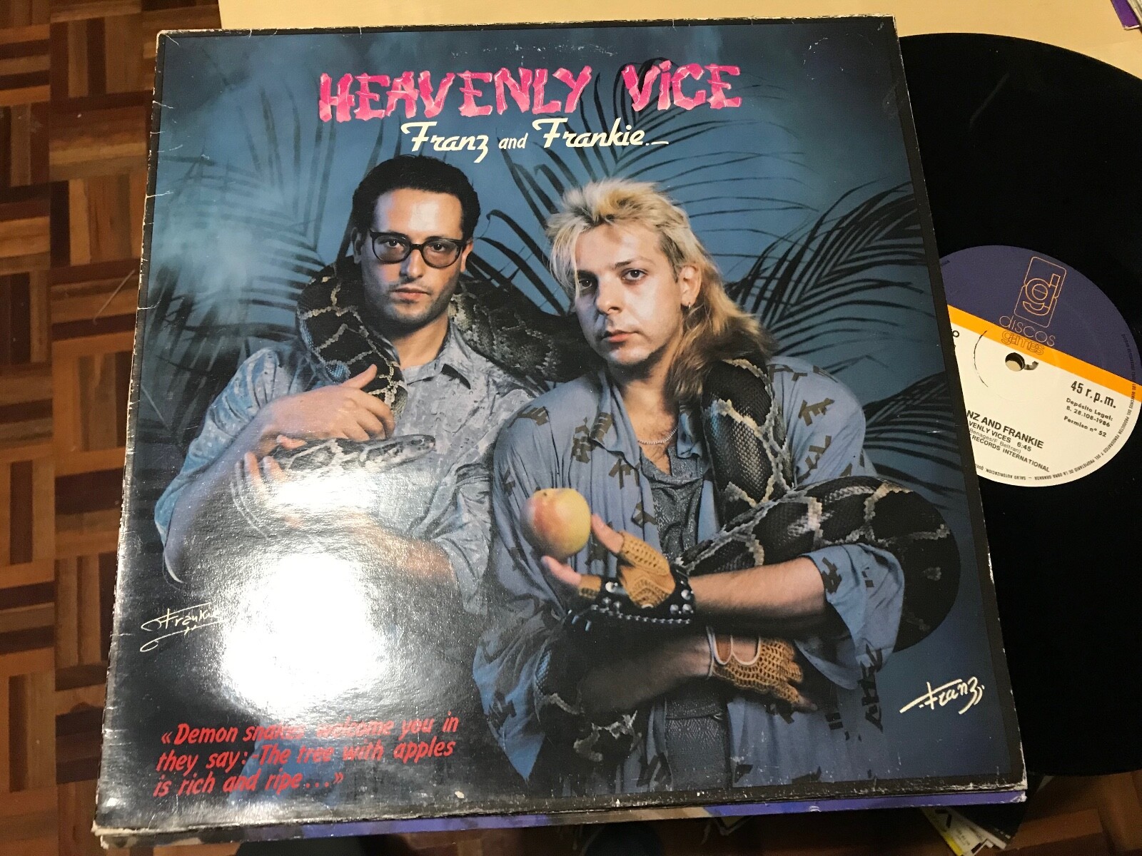 FRANZ AND FRANKIE - HEAVENLY VICE 12" MAXI - DISCOS GAMES 86 - ITALO DISCO | eBay