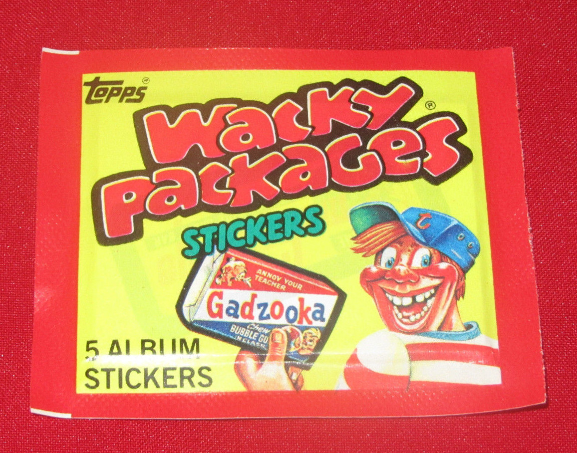 WACKY PACKAGES 1982 RARE ALBUM STICKERS 1 UNOPENED PACK IN VERY GOOD ...