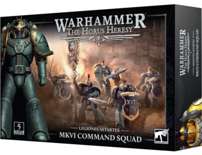 MkVI Command Squad Space Marines Warhammer Horus Heresy Mark 6 Legiones ...