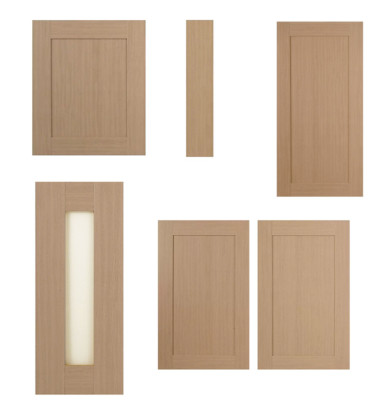 B&Q Kitchen Cabinet Base Wall Doors ALL SIZES WESTLEIGH OAK SHAKER ...
