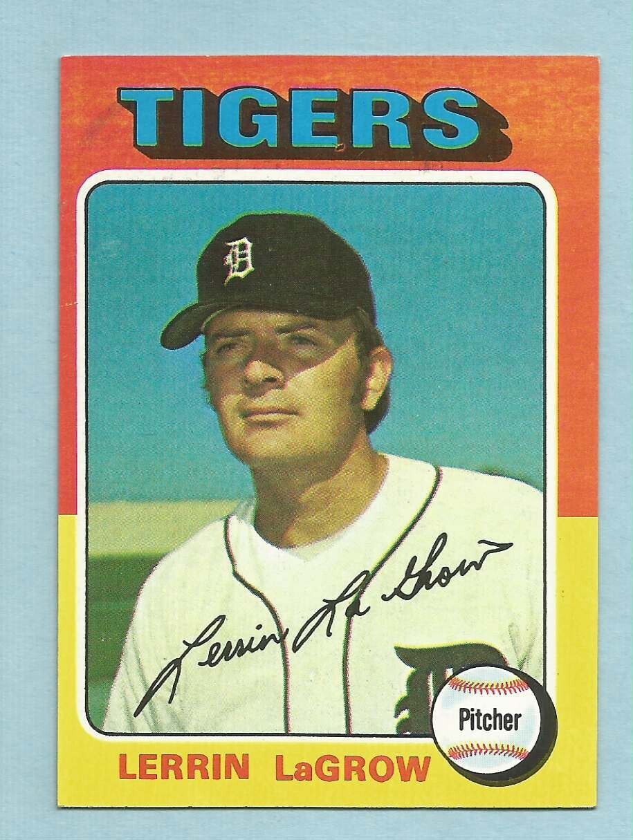 1975 Topps Baseball Lerrin LaGrow #116 Detroit Tigers EX-MT | eBay