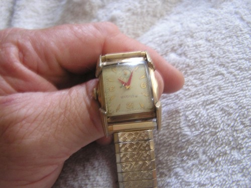 Vintage Bulova Watch Red Hands 21 Jewels 10BM Nice Case Lugs | eBay